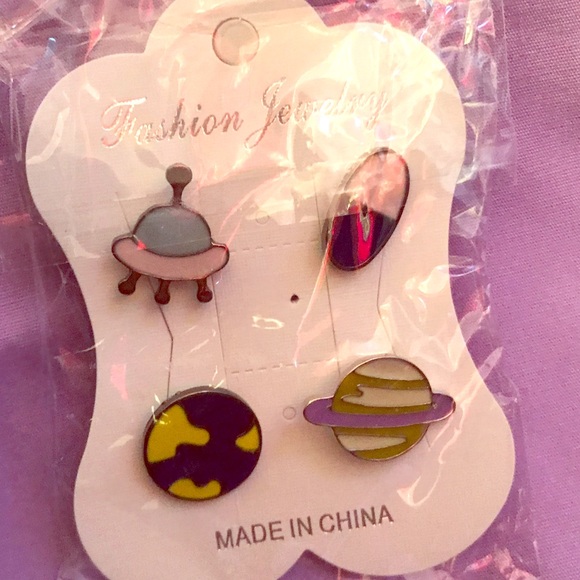 Jewelry | Outer Space Enamel Lapel Pins | Poshmark